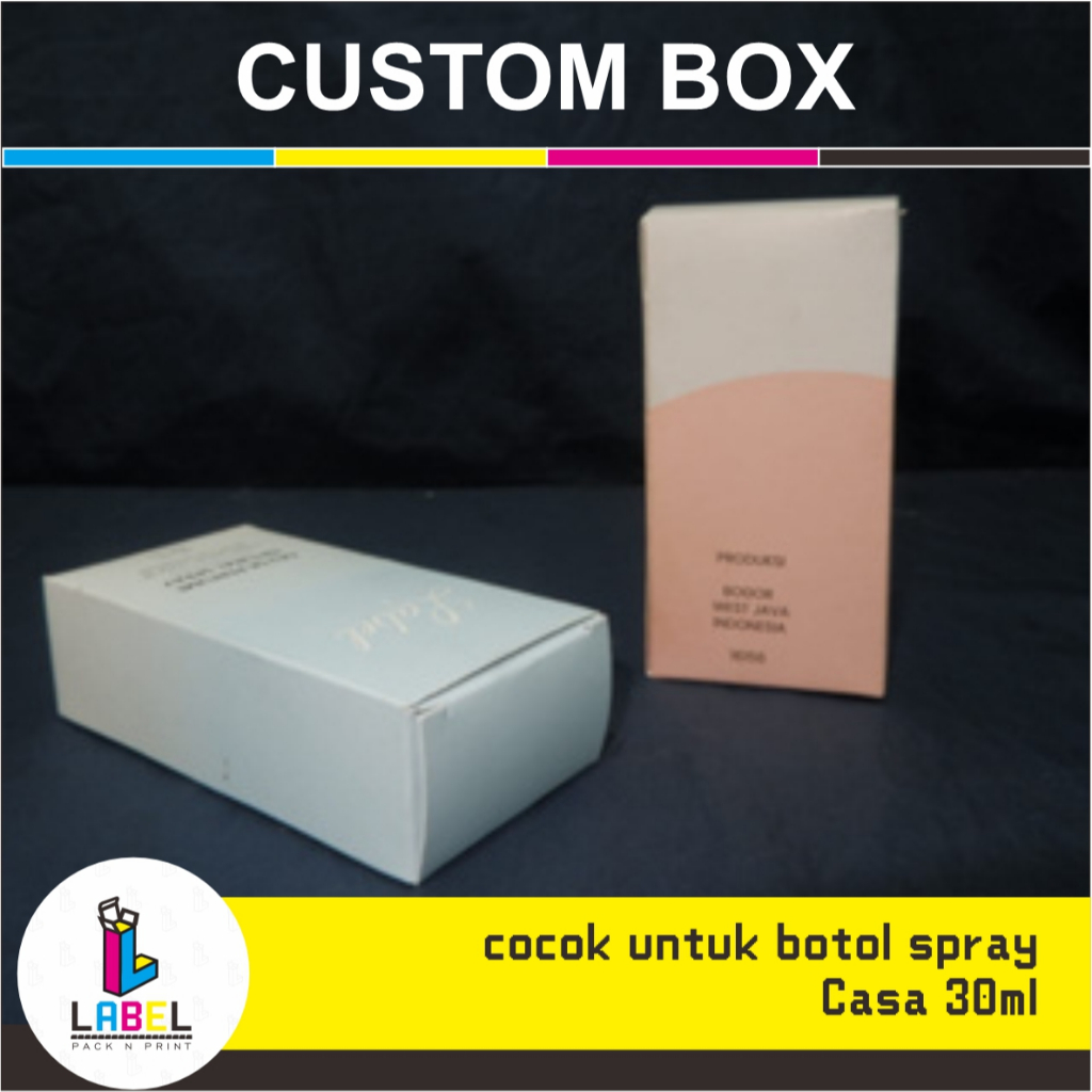 Jual Dus Custom Print Bahan Ivory 300gsm Laminasi dan Laminasi | Shopee ...