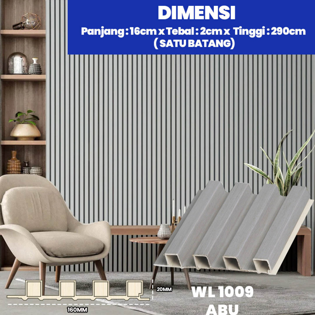 Jual Wood Panel WPC / Wall Panel PVC / Woodpanel Wallpanel Kisi Kisi ...