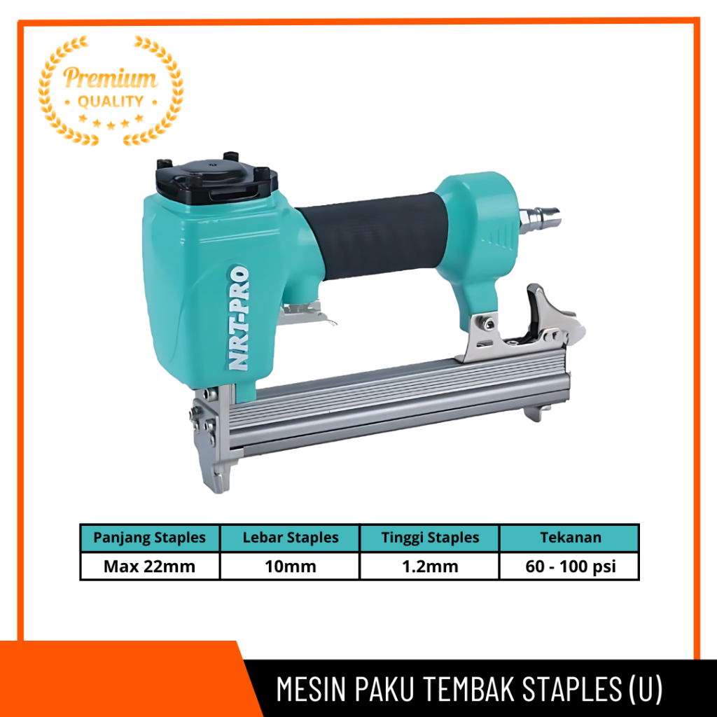 Jual Mesin Paku Tembak NRT PRO 1022J HD AIR Nailer Stapler Gun Mesin ...