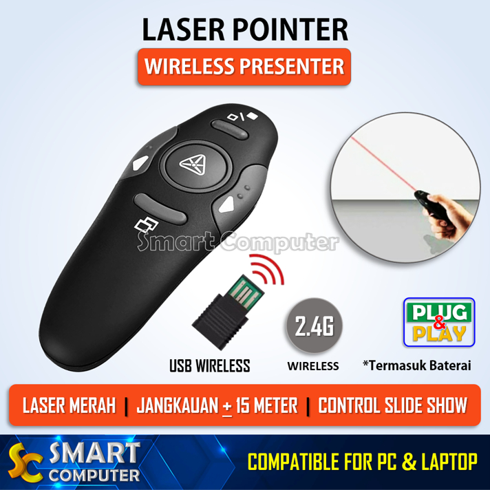 Jual Laser Pointer Presentasi Wireless 2.4 GHz Remote Presenter Office ...