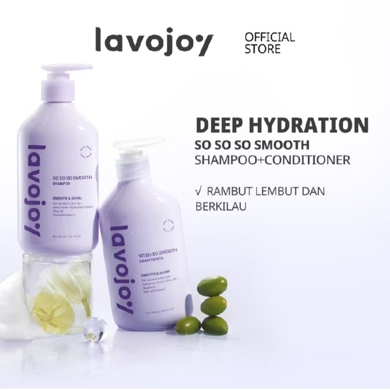 Jual Lavojoy SO SO SMOOTH SHAMPOO CONDITIONER 300ML || SMOOTH & SHINE ...
