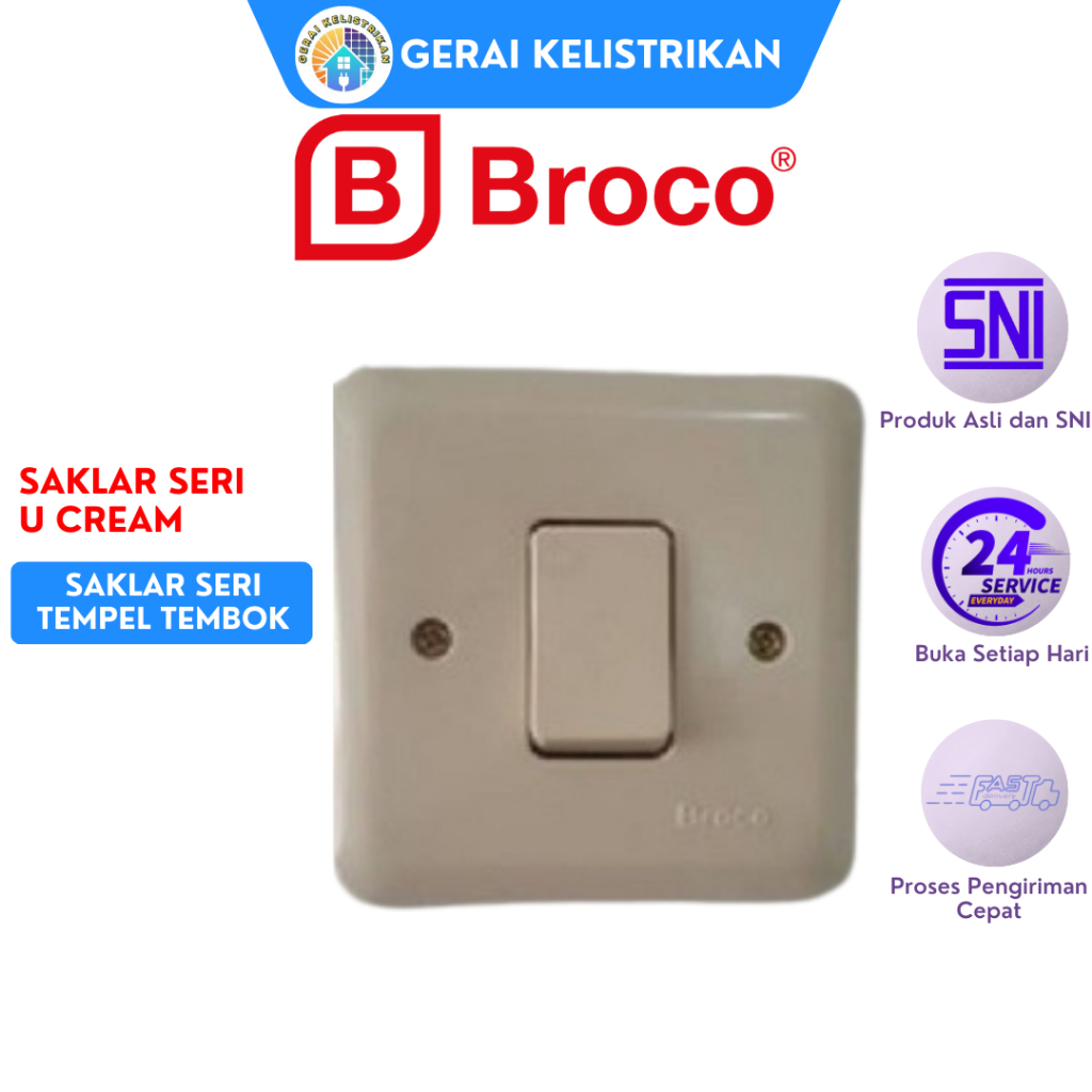 Jual Saklar Engkel / Sakelar Engkel / Ketekan ganda merk BROCO Seri U ...