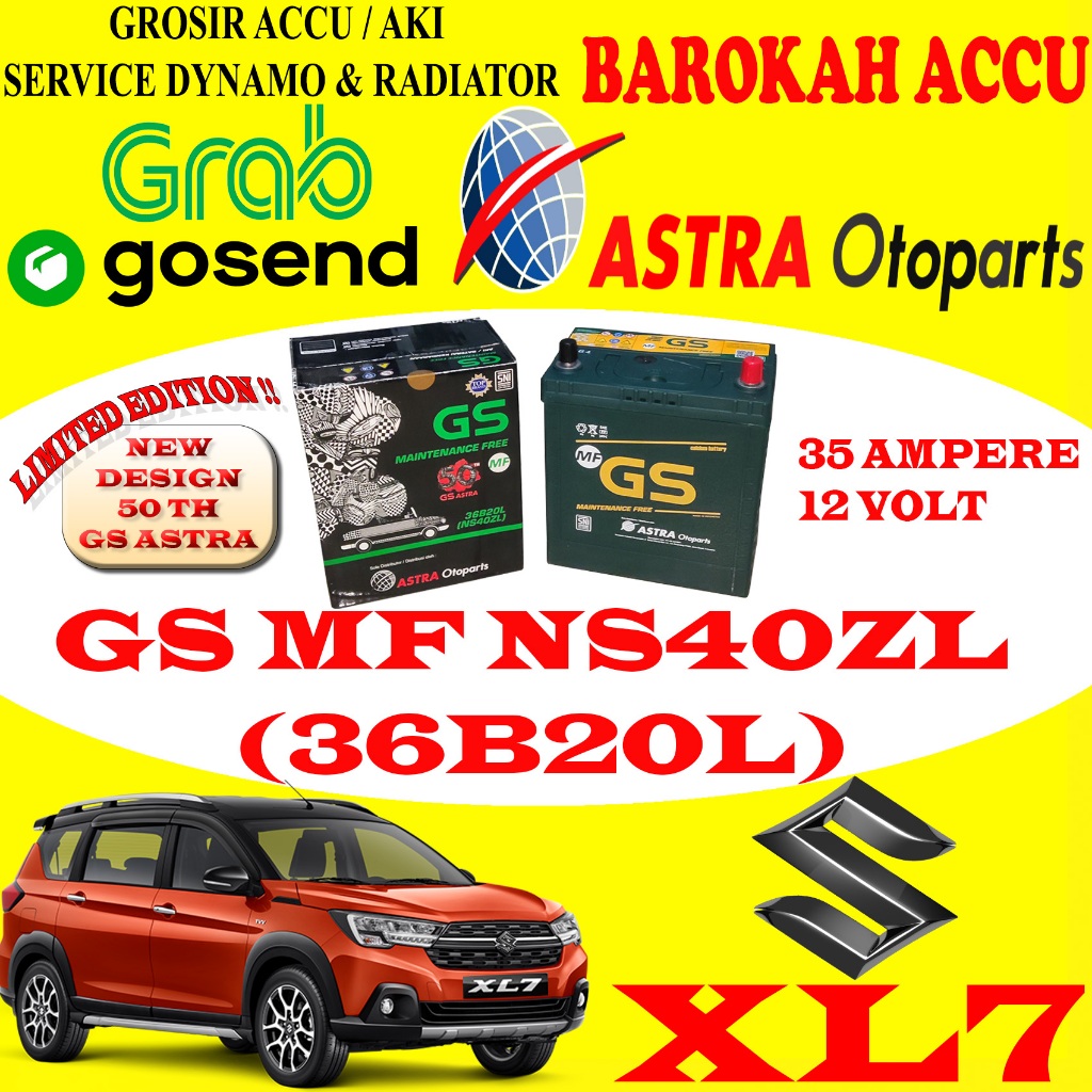 Jual AKI MOBIL SUZUKI XL7 GS MF NS40ZL / 36B20L , 35 AH ASTRA OTOPARTS | Shopee Indonesia