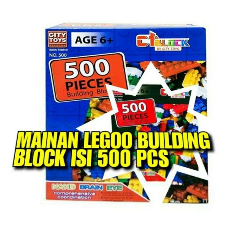 Jual MAINAN BLOCK LEGO ISI 500 PCS SUSUN BALOK BRICK KREATIF EDUKASI | Shopee Indonesia