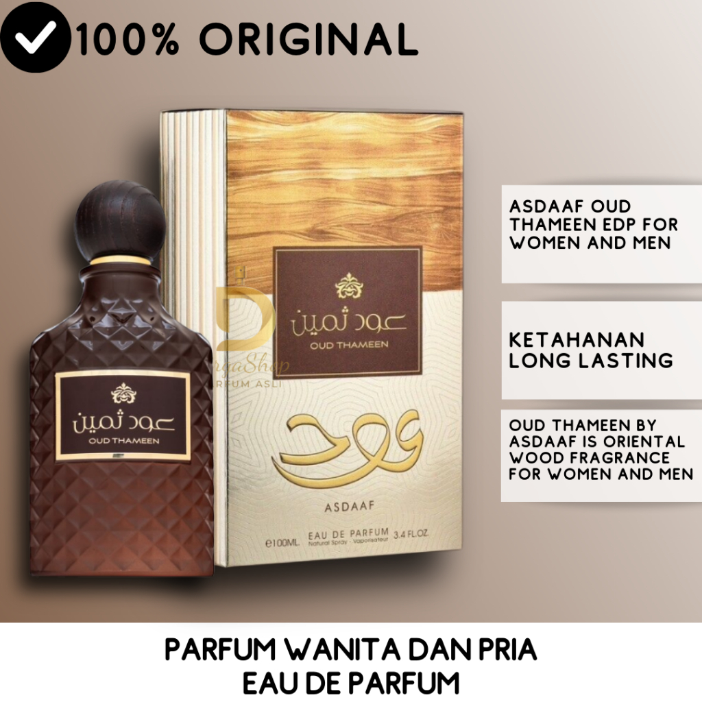Jual Asdaaf Oud Thameen EDP For Women And Men | Shopee Indonesia