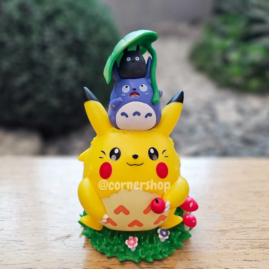 Jual [CornerShop] Figurine Pokemon Pikachu Totoro Action Figur Miniatur ...