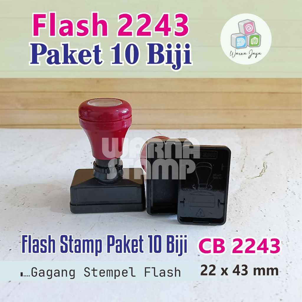 Jual Gagang Stempel Flash 2243 mm Paket 10 Biji / Gagang Stamp Flash ...