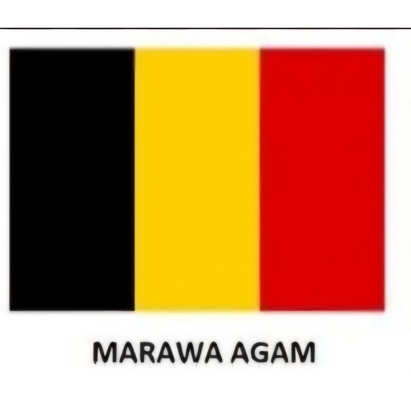 Jual bendera marawa hitam kuning merah ukuran 2 m 2,5 m dan 3 meter ...