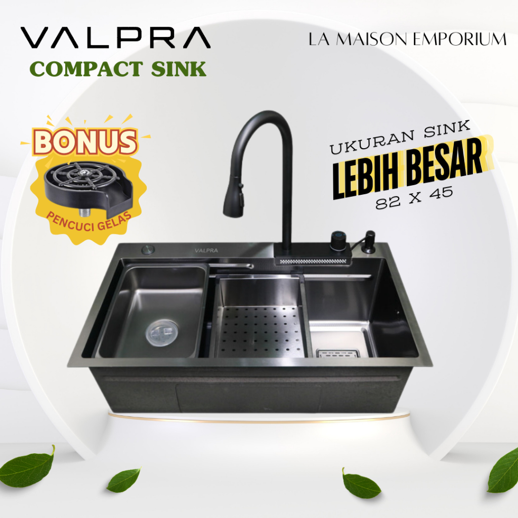 Jual Kitchen Sink Stainless Honeycomb Compact Valpra / Bak Cuci Piring ...