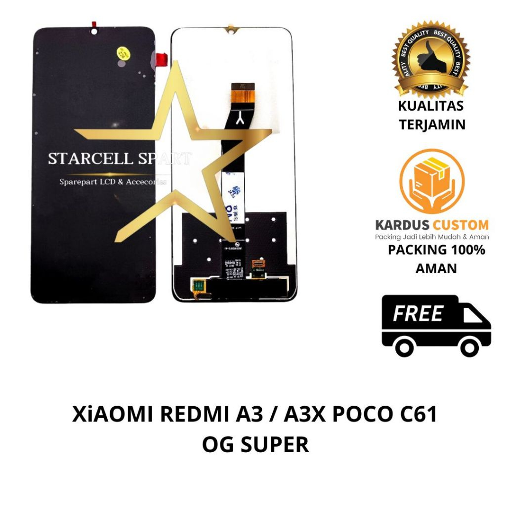 Jual LCD TOUCHSCREEN XIAOMI REDMI A3 / A3X POCO C61 | Shopee Indonesia