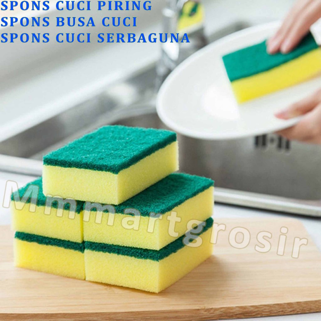 Jual Spons Cuci Piring / Spons Busa Cuci Piring / Spons Cuci Serbaguna ...