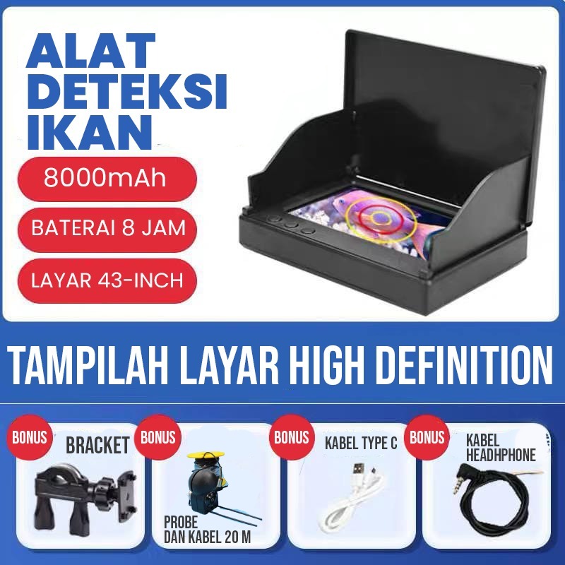 Jual Alat Kamera Bawah Air Pendeteksi Pelacak Ikan Waterproof Memancing ...