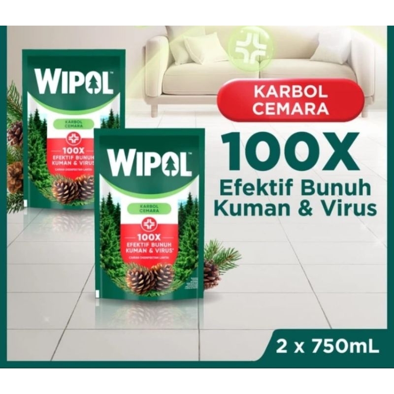 Jual WIPOL KARBOL CEMARA 750 ML | Shopee Indonesia