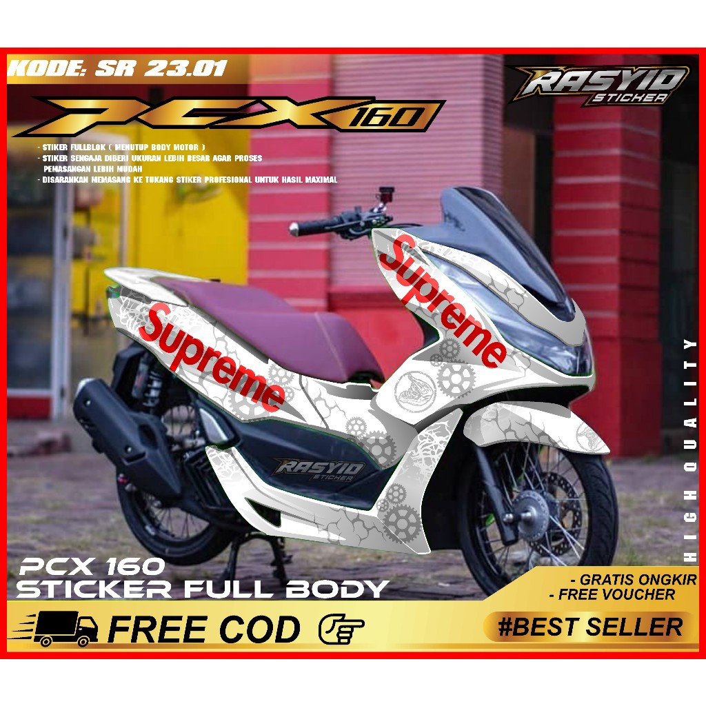 Jual Stiker Decal Full Body Honda PCX 160 2021 2022 2023 2024 Decal ...
