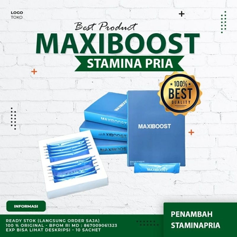 Jual maxiboost asli original isi 10 sachet | Shopee Indonesia