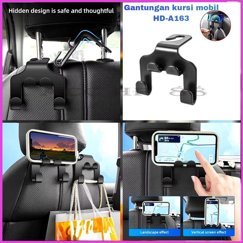 Jual Acchp Gantungan Mobil Car Kait Peyimpanan Mobil Halangan Kursi ...