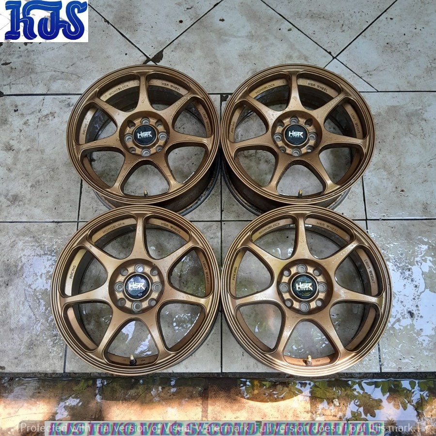 Jual VELG RACING SECOND MODEL HSR SEBUNSUTA RING 16 LEBAR 7 RATA LOBANG PCD 4X100/4X114.3 OFFSET ...