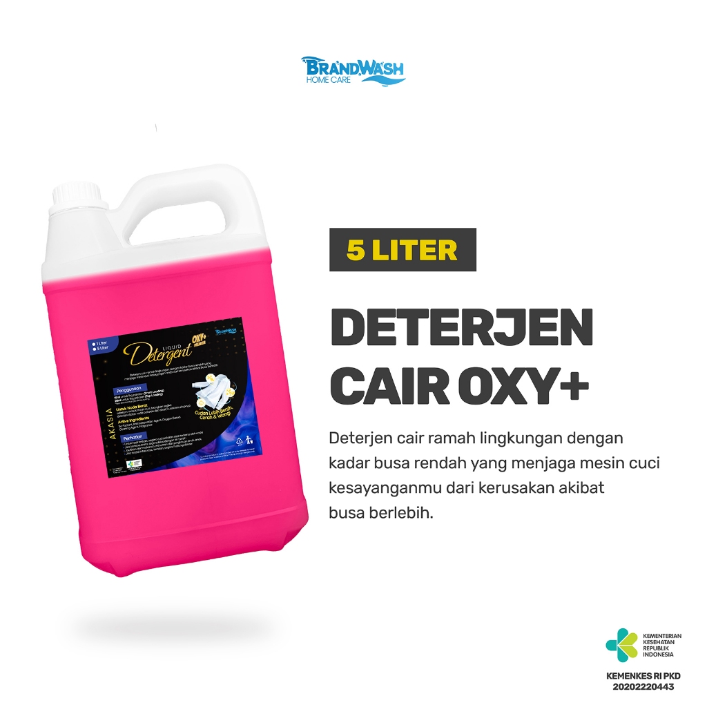Jual BRANDWASH - Deterjen Cair Laundry Premium Oxy+ Liquid Detergent ...