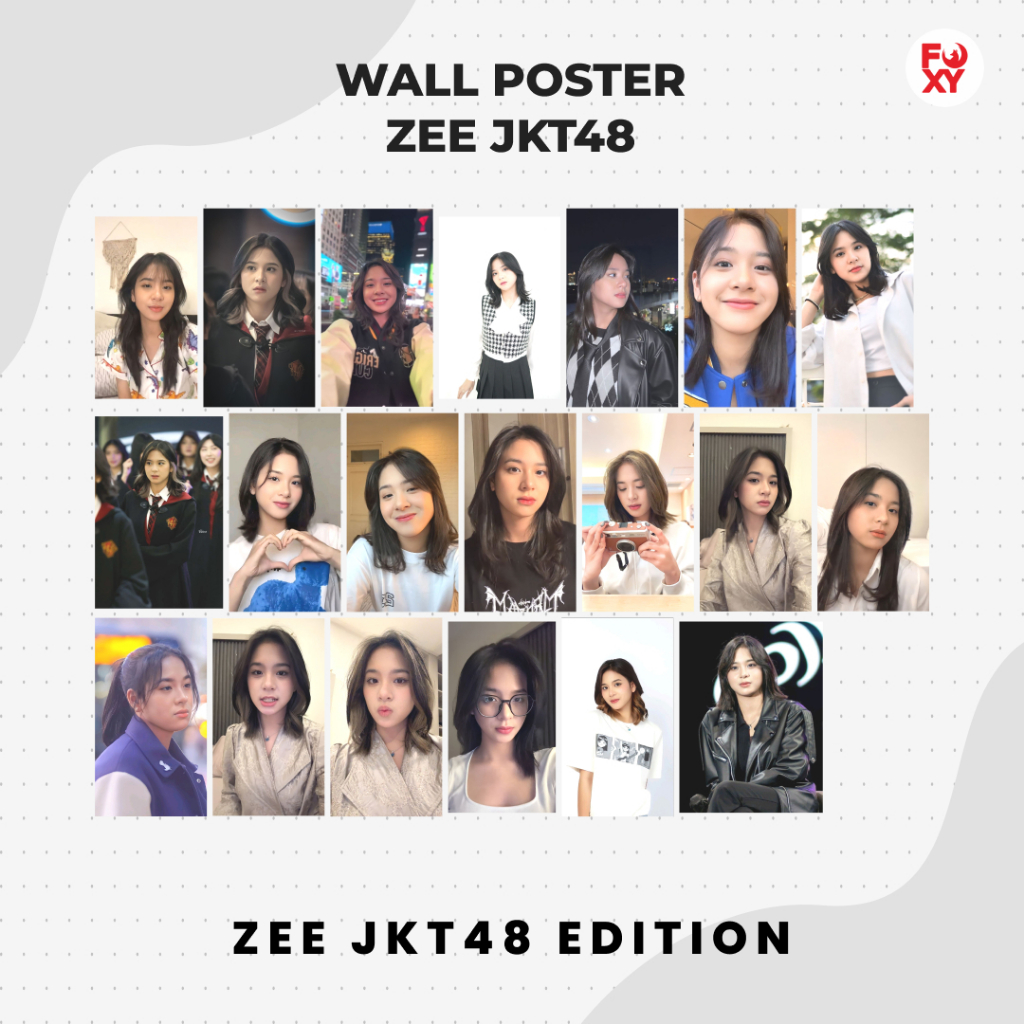 Jual (24 Pcs) POSTER JKT48 ZEE | POSTER JKT48 | JKT48 | POSTER ...