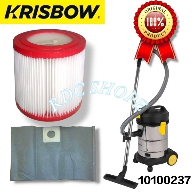 Jual Kantong debu & Hepa filter Vacuum Cleaner Wet & dry krisbow ...