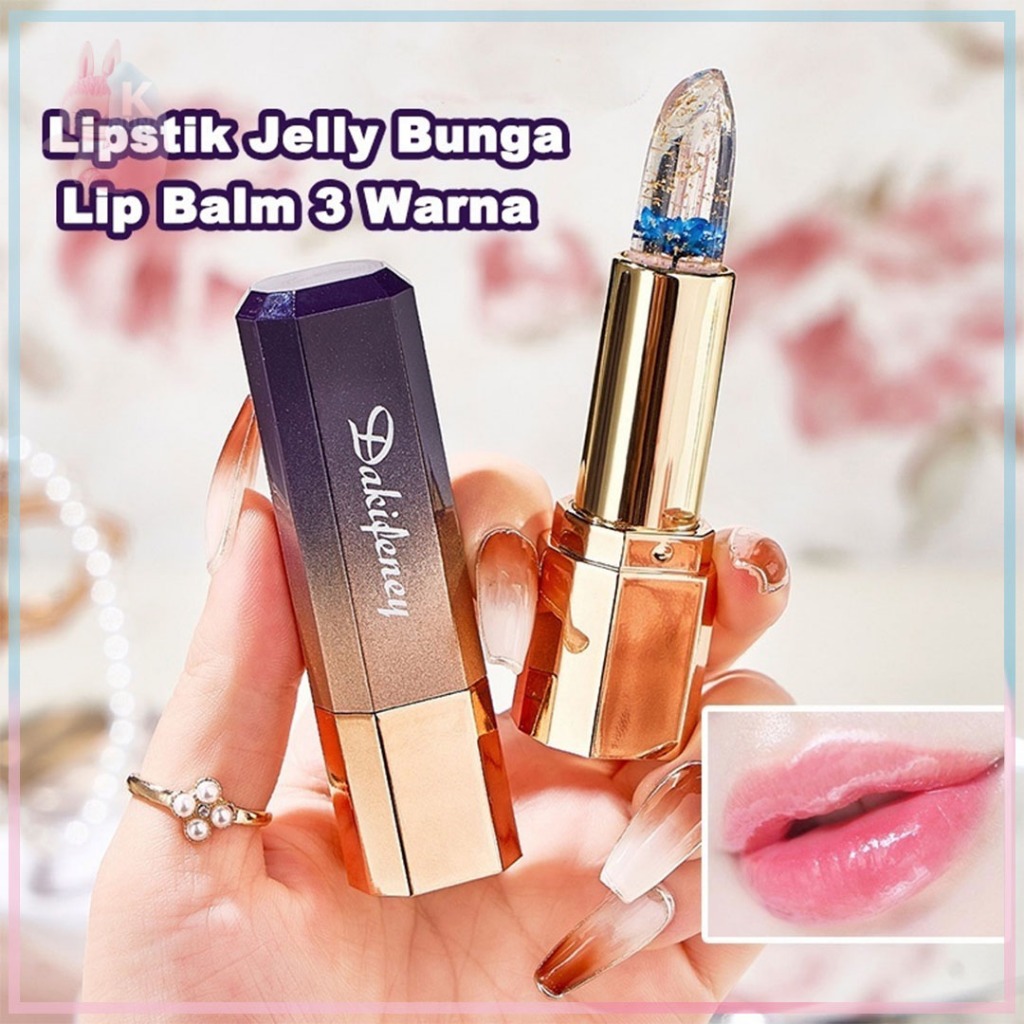 Jual Lipstik Bunga Jelly Moisturizing Color Changing Lipstick ...