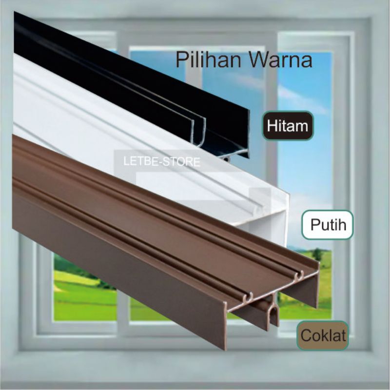 Jual 040 Rel Atas Jendela Geser Bahan Sliding Window | Shopee Indonesia