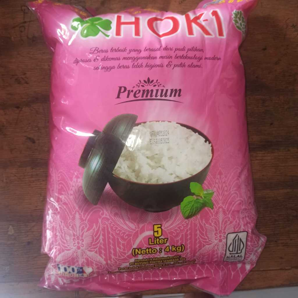 Jual Beras Hoki Setra Ramos 5 Liter / Hoki 5 Liter Bungkus Pink Bersih ...
