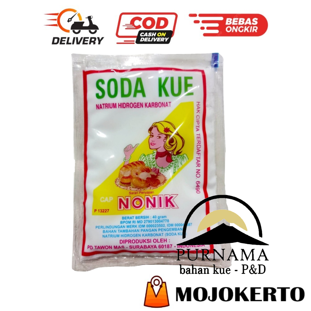 Jual NONIK SODA KUE SACHET 40GR KUNING NATRIUM HIDROGEN KARBONAT ...