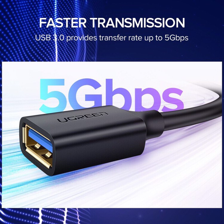 Jual UGREEN 30127 USB Extension Kabel Data Perpanjangan USB 3.0 Cable ...