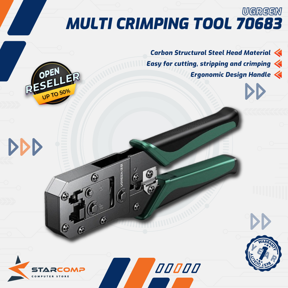 Jual UGREEN 70683 Tang Crimping Tool RJ45 RJ11 LAN Network Krimping ...