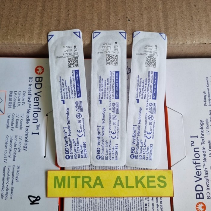 Jual Venflon BD 18G 20G 22G. Venvlon BD. Fenflon BD 18 20 22 G ...