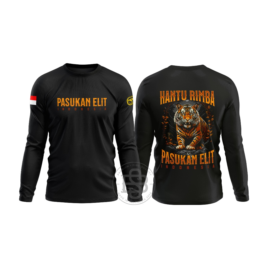 Jual KAOS TNI PASUKAN ELIT HANTU RIMBA - TSHIRT KOPASUS - KAOS PANJANG ...