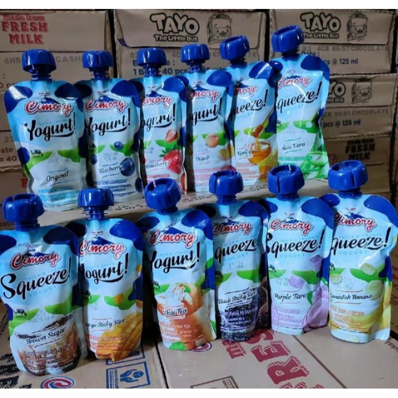 Jual CIMORY SQUEEZE 120G ALL VARIAN RASA HARGA SATUAN | Shopee Indonesia