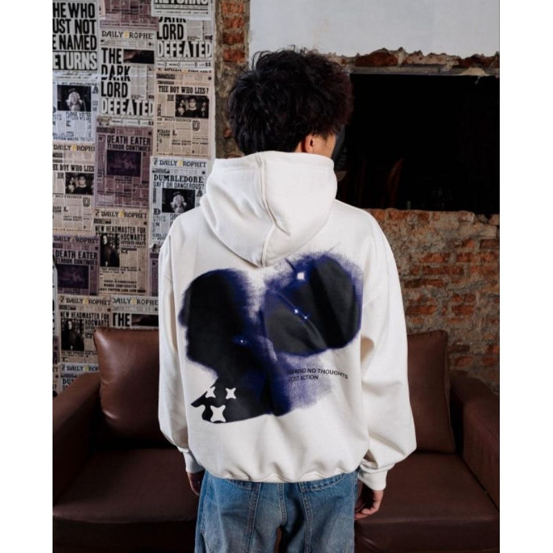 Jual CHMB no idea bw (boxy hoodie) | Shopee Indonesia