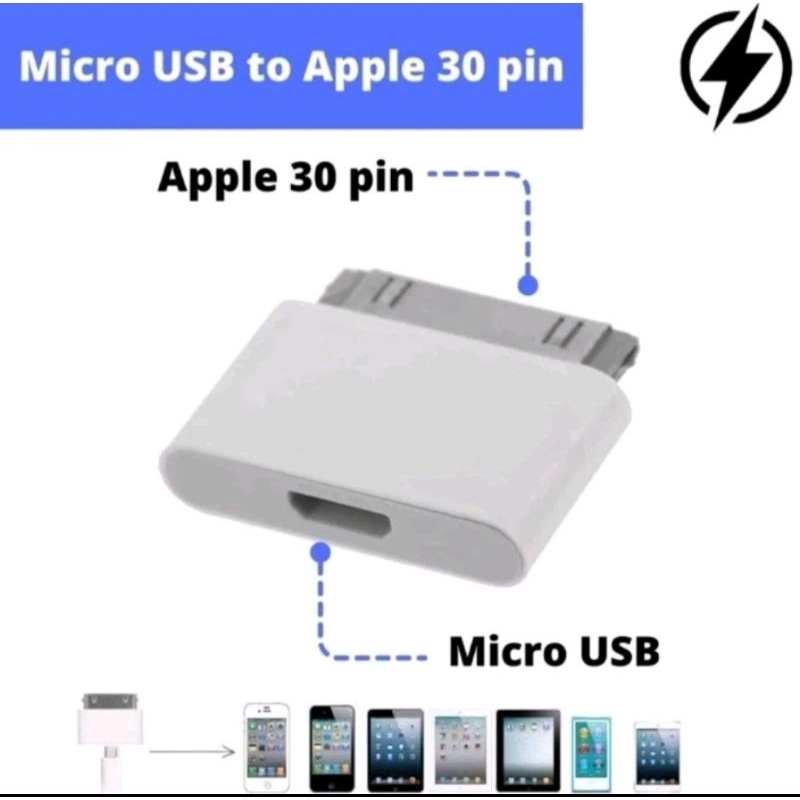 Jual konverter sambungan micro USB to iPad converter | Shopee Indonesia