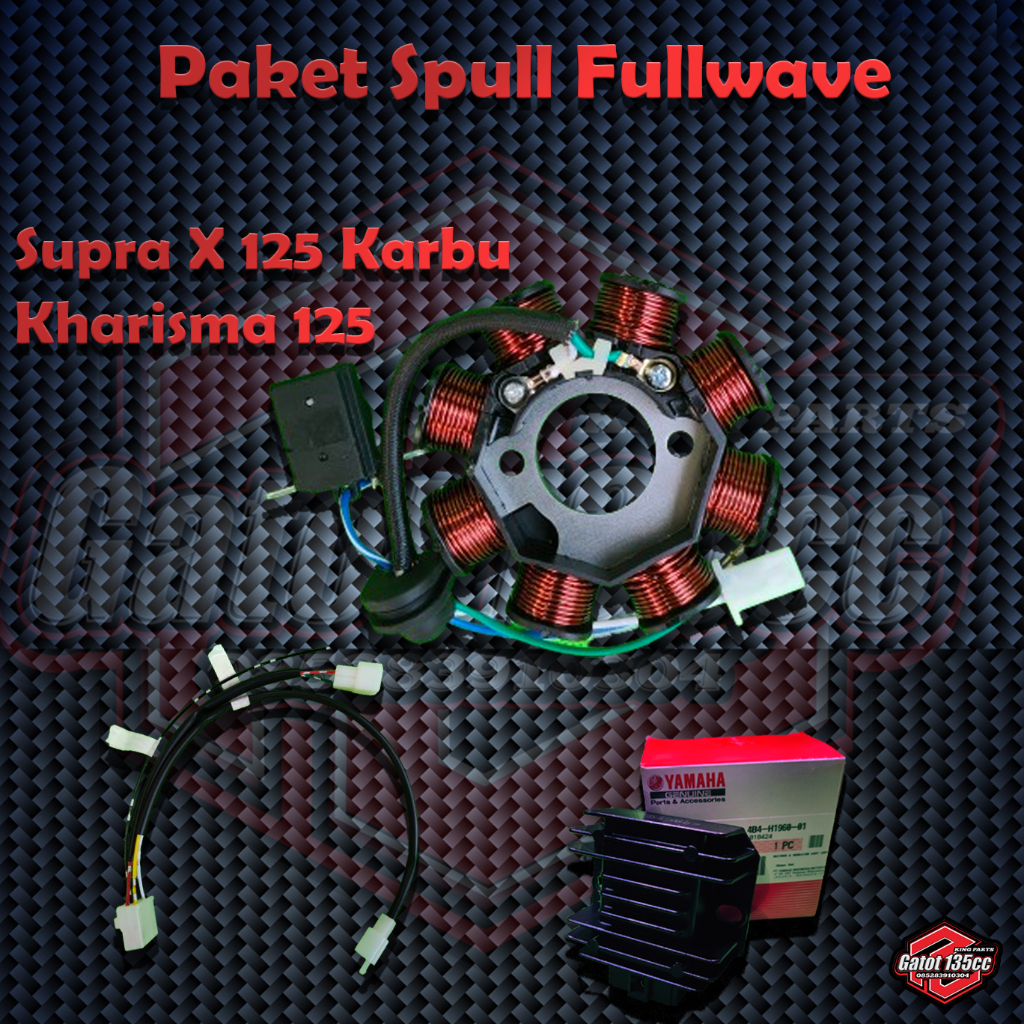 Jual Paket spull Fullwave Supra x 125 karbu karisma 125 set kiprok Nmax original Lilit ulang ...