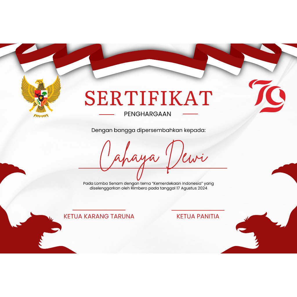 Jual Cetak Piagam penghargaan lomba prestasi sekolah dan lembaga Paud Tk Sd madrasah Tpq Tpa ...