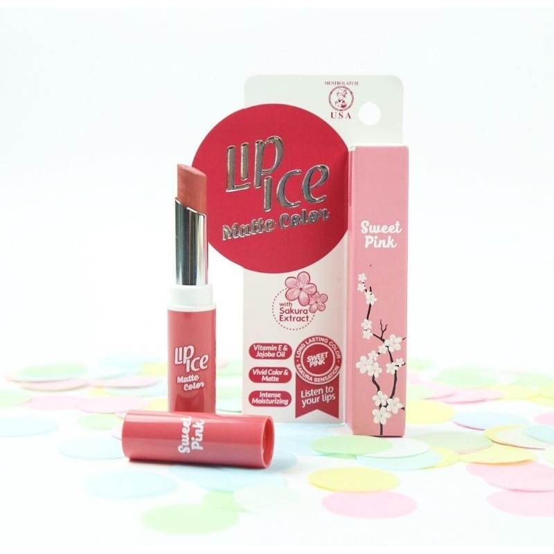 Jual Lip Ice Matte Color Sweet Pink 2 g | Shopee Indonesia