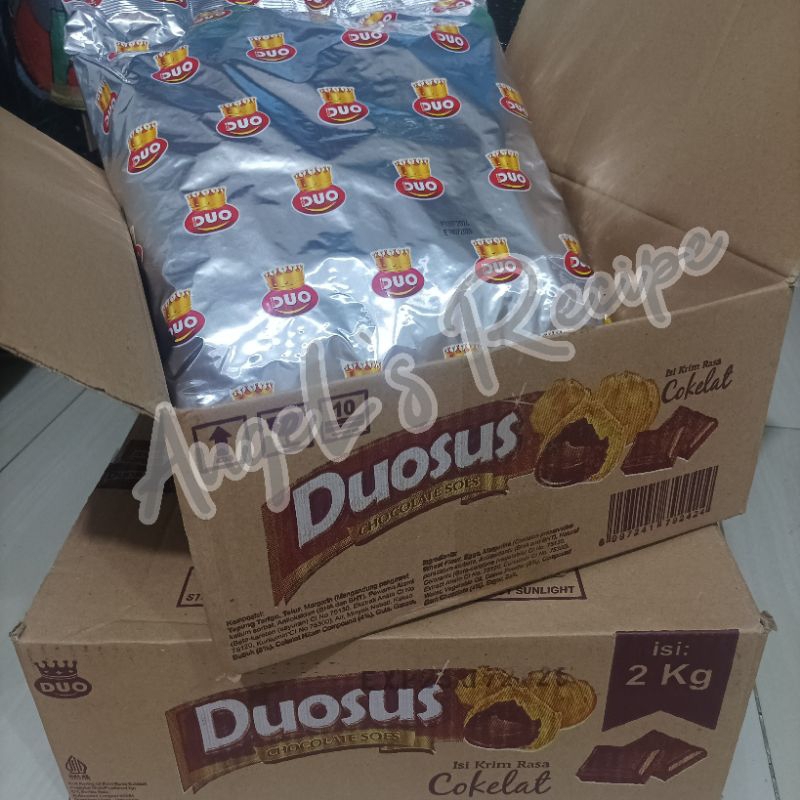 Jual [KOTAK BARU] Duosus Sus Kering Coklat / Soes Cokelat - Sus Coklat ...