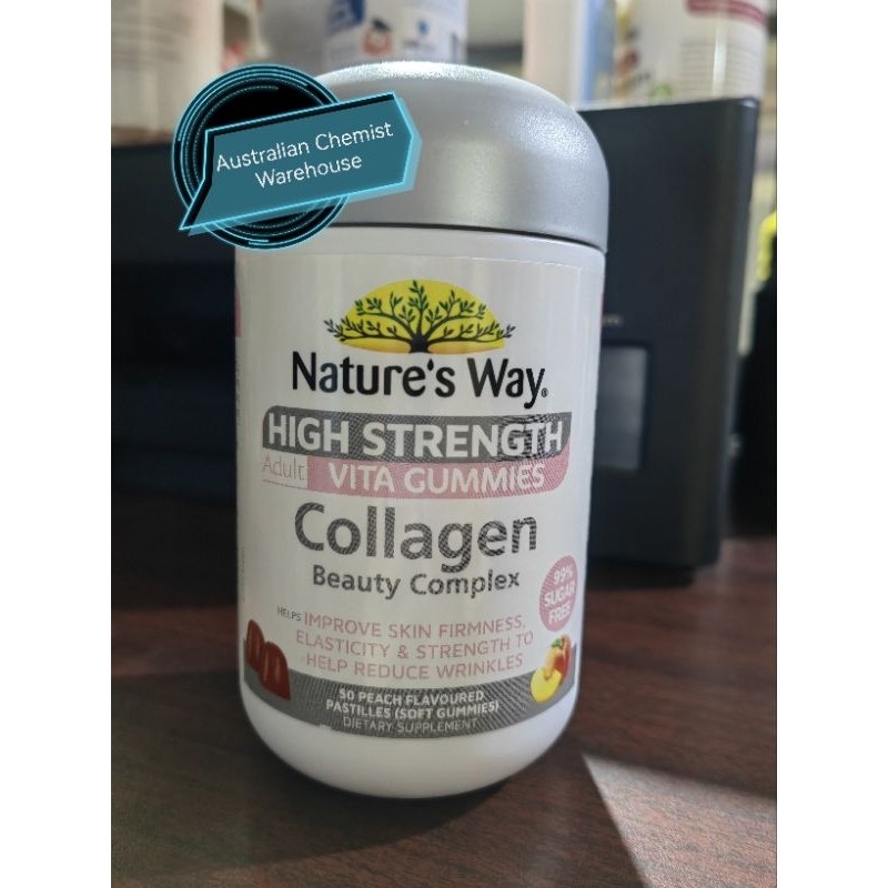 Jual Nature's Way HIGH STRENGTH Adult VITA GUMMIES COLLAGEN Beauty ...