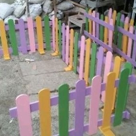 Jual Pagar Kayu Pembatas Paud TK Playground | Shopee Indonesia