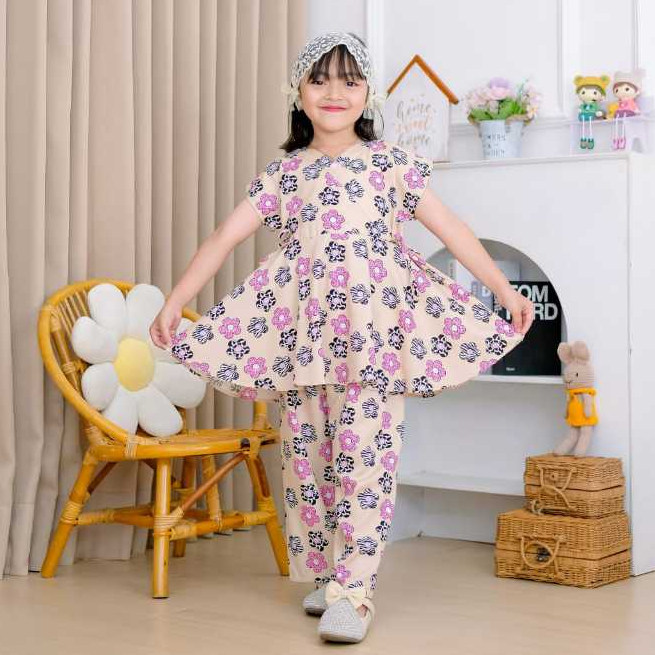 Jual Set Kimono Anak Alula/Piyama Anak Perempuan 1-10 tahun | Shopee ...