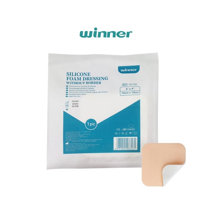 Jual Winner | Silicone Foam Dressing Without Border 10 x 10 CM ...