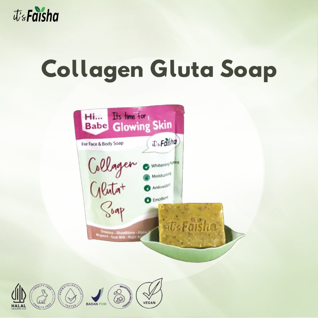 Jual Collagen Gluta Soap Its Faisha | Sabun Collagen | Face and Body ...
