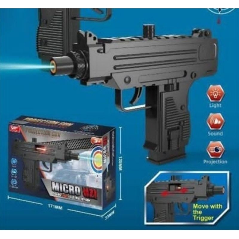Jual PROMO! PISTOL LASER / MAINAN PISTOL ANAK / PISTOL PROJECTOR ...
