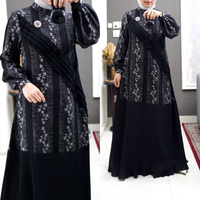 Jual Gamis Amori Terbaru Edisi Hitam . MEERA Dress Original Branded ...