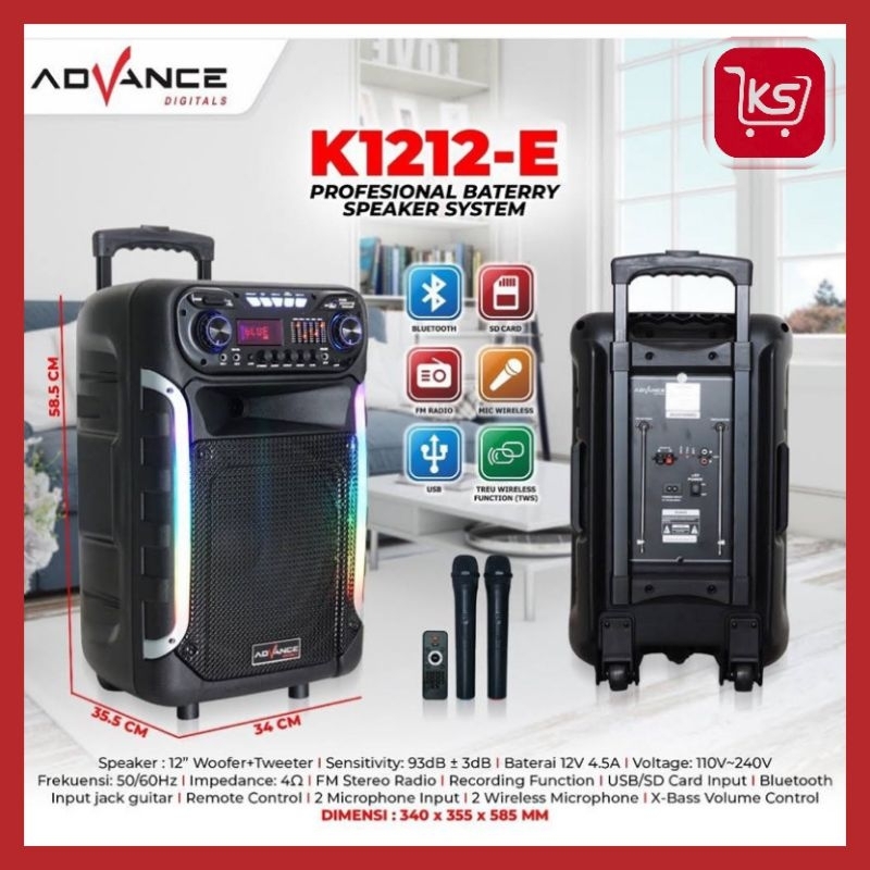 Jual SPEAKER ADVANCE K1212-E | Shopee Indonesia