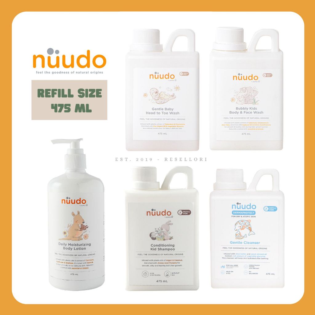 Jual NUUDO by Pureco Baby & Kids Care Refill Size 475 ML | Shopee Indonesia