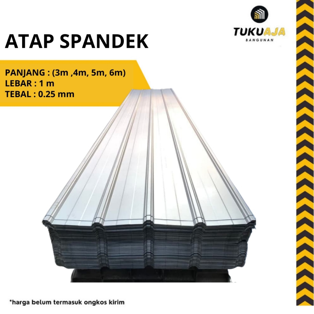 Jual HANYA PENGIRIMAN JABODETABEK Atap SPANDEK Tebal 0.25mm Tebal 3M ...