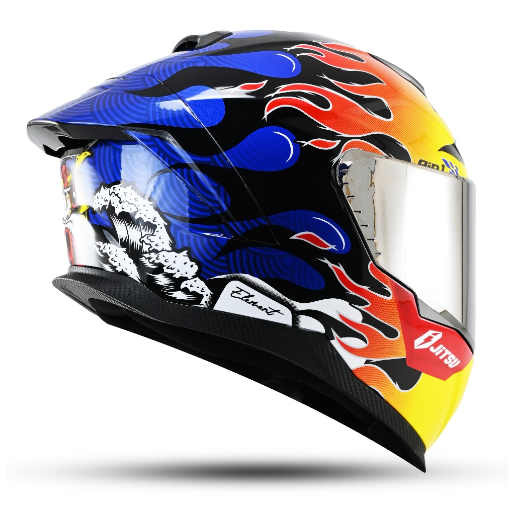 Jual HELM FULL FACE JITSU AIR 1 MOTIF ELEMENT ESTETIK COWOK KEREN ...